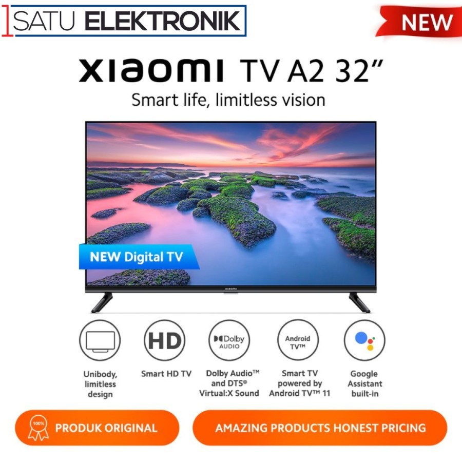 Jual Xiaomi TV 32" A2 | Android Smart TV Digital Mi TV L32M7 | Shopee ...