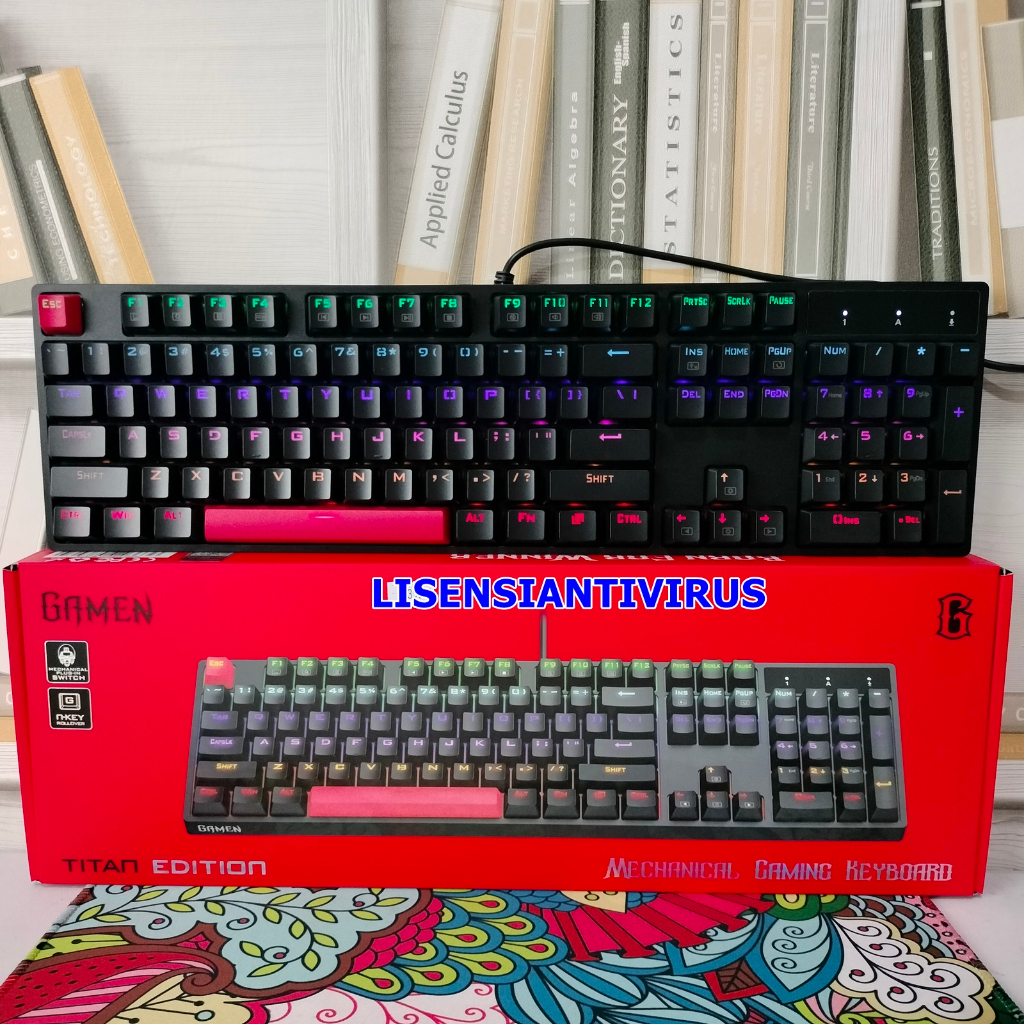 Jual Gaming Keyboard Mechanical GAMEN Titan Elite 104 Keys No Key ...