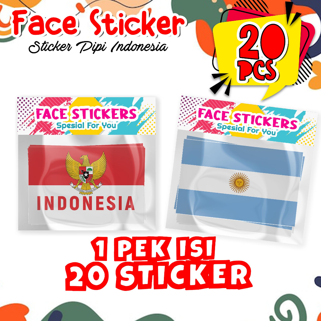 Jual Sticker pipi ARGENTINA INDONESIA/ Stiker Pipi Sepak Bola Jepang ...