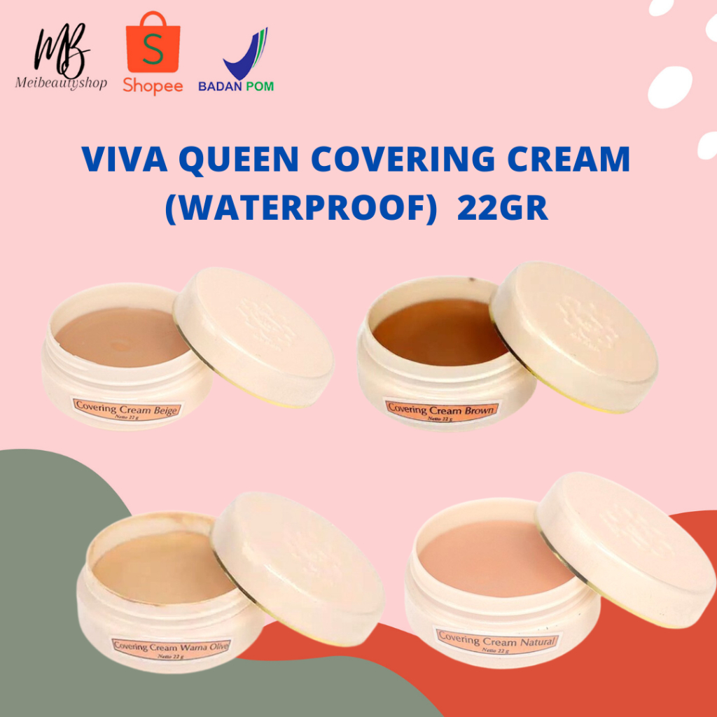 Jual Viva Queen Covering Cream (WATERPROOF) - 22gr (Tersedia 4 Varian ...