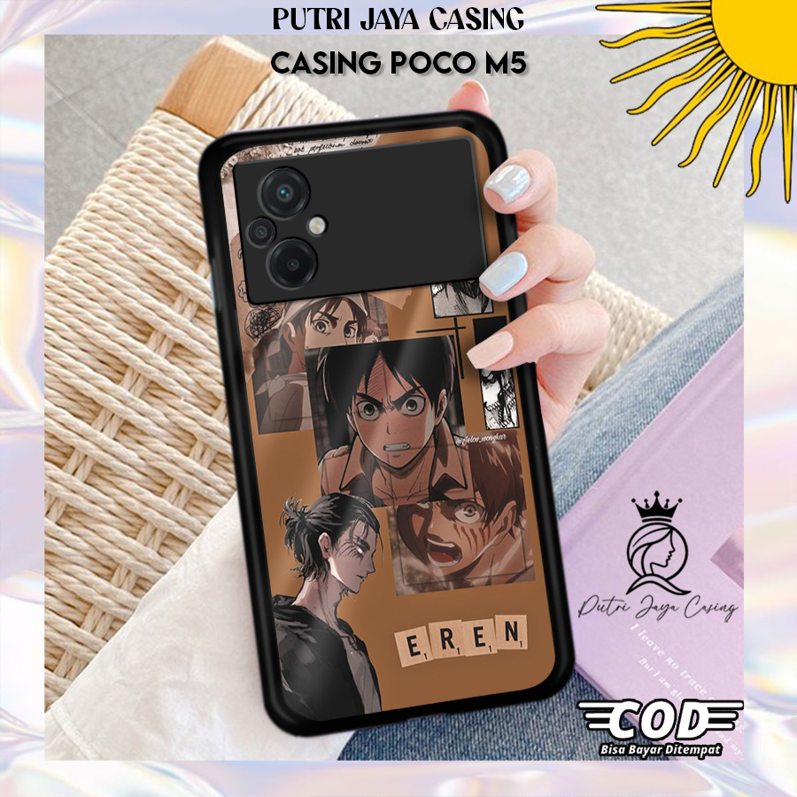 Jual Case hp poco m5 casing poco m5 motif [ ANIMEEREN01 ] casing ...