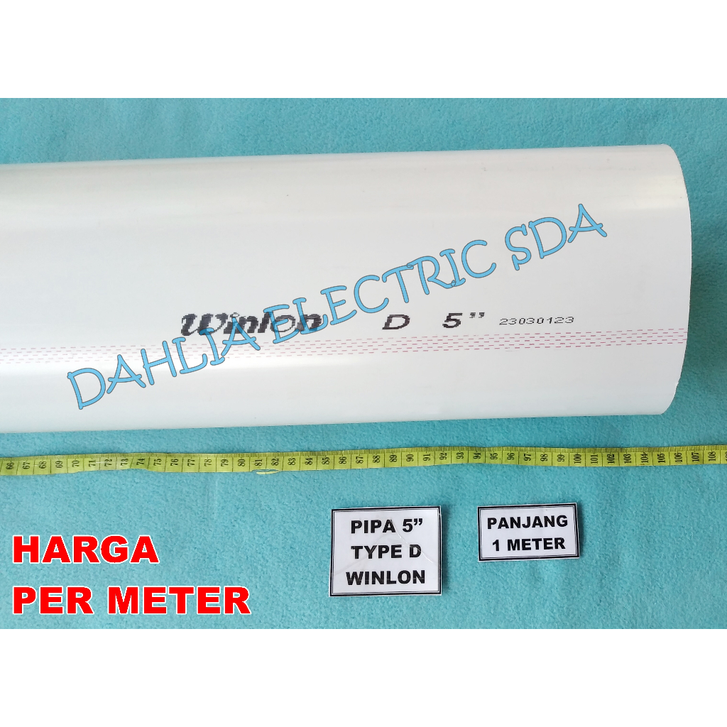 Jual PIPA PVC 5 INCH TYPE D PUTIH (1 METER) | Shopee Indonesia