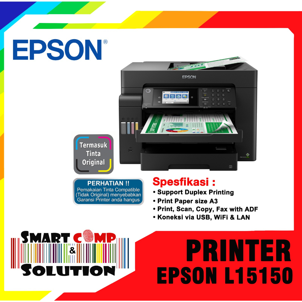 Jual Printer Epson Dokumen L15150 / L 15150 - Print A3+ Scan Copy A3 ...
