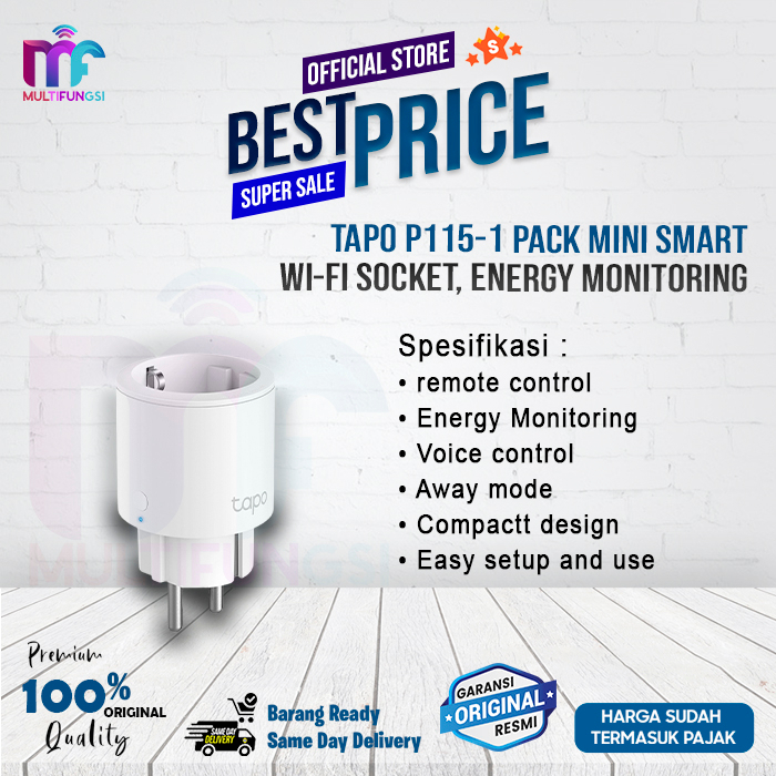 Jual TP-LINK Tapo P115 Mini Smart WiFi Socket Energy Monitoring ...