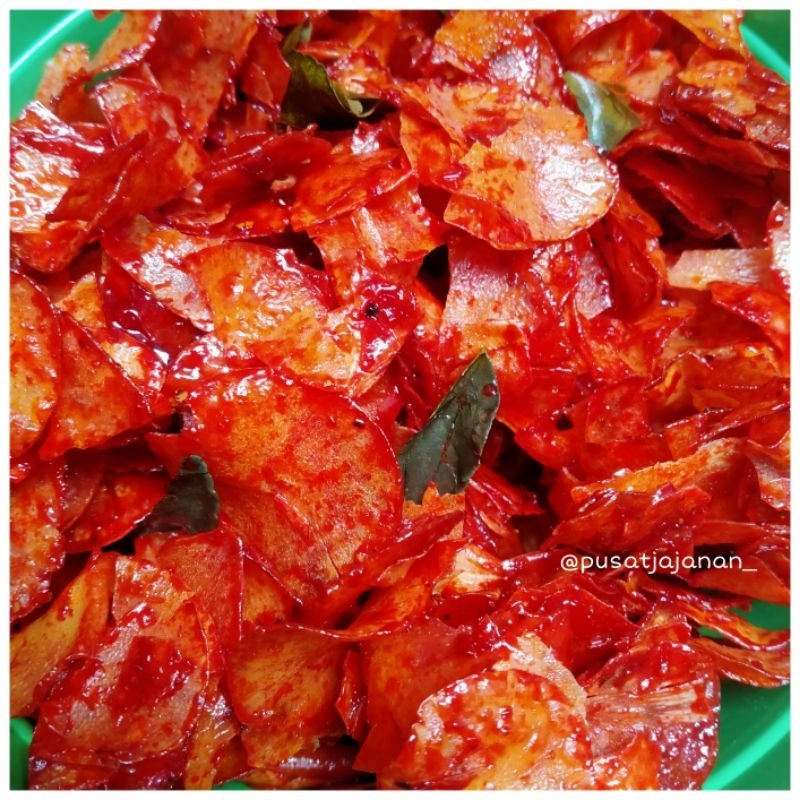 Jual Keripik Pedas Manis Lengket / Keripik Singkong Pedas Manis - 500 ...