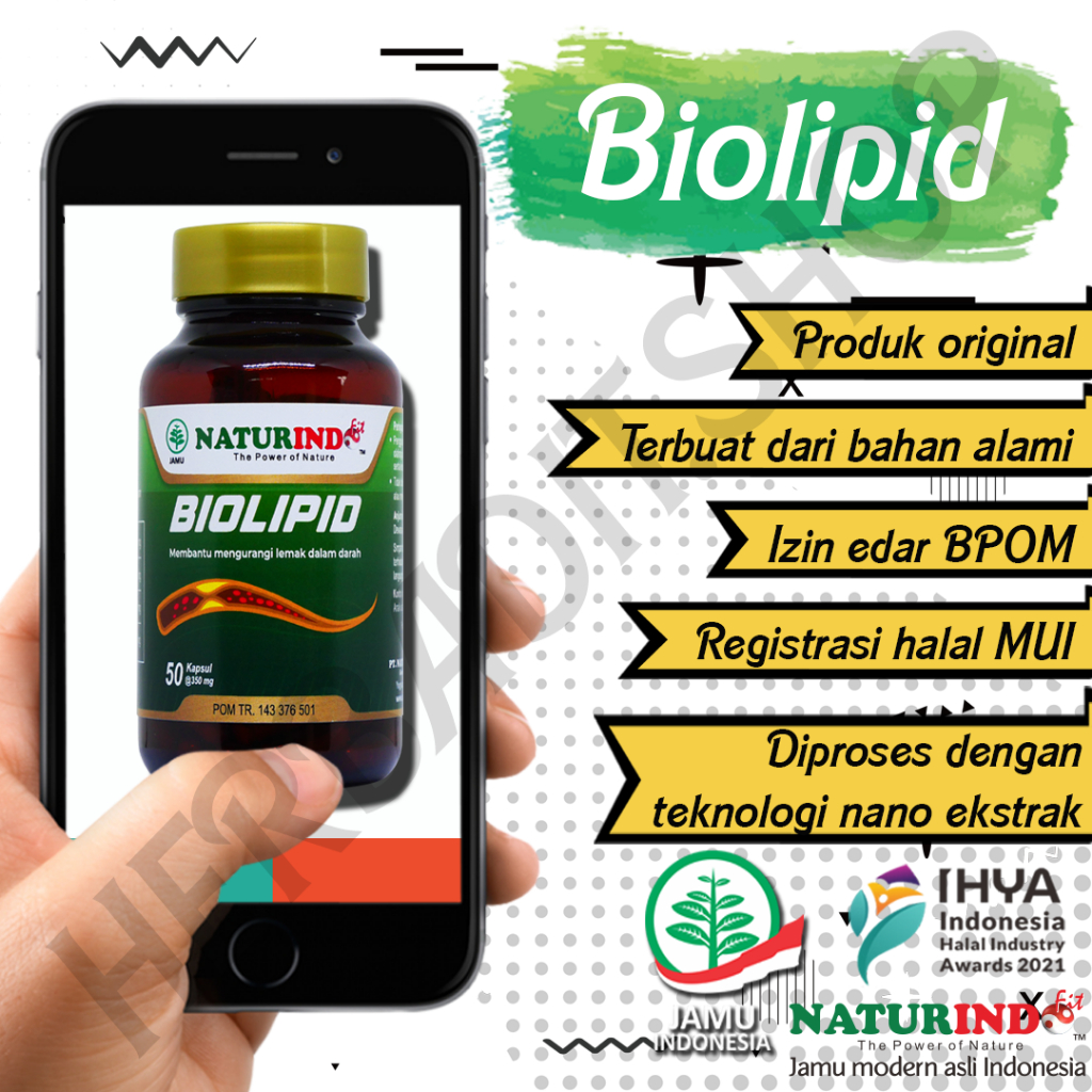 Jual Biolipid Jamu Herbal Obat Kolesterol Tinggi Kebas Kesemutan 50 ...