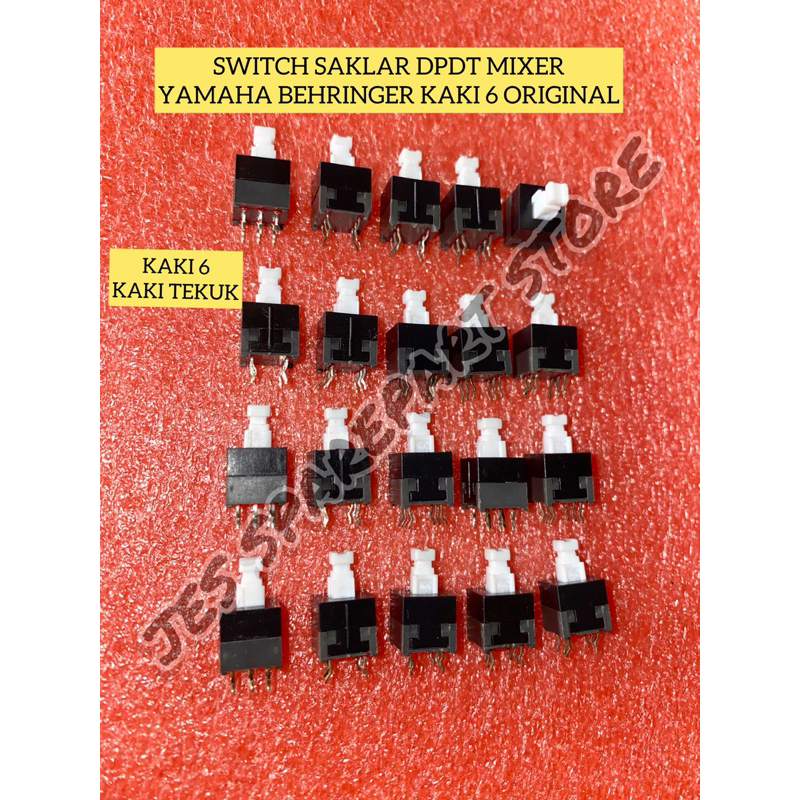 Jual SWITCH SAKLAR DPDT MIXER YAMAHA BEHRINGER KAKI 6 ORIGINAL | Shopee ...