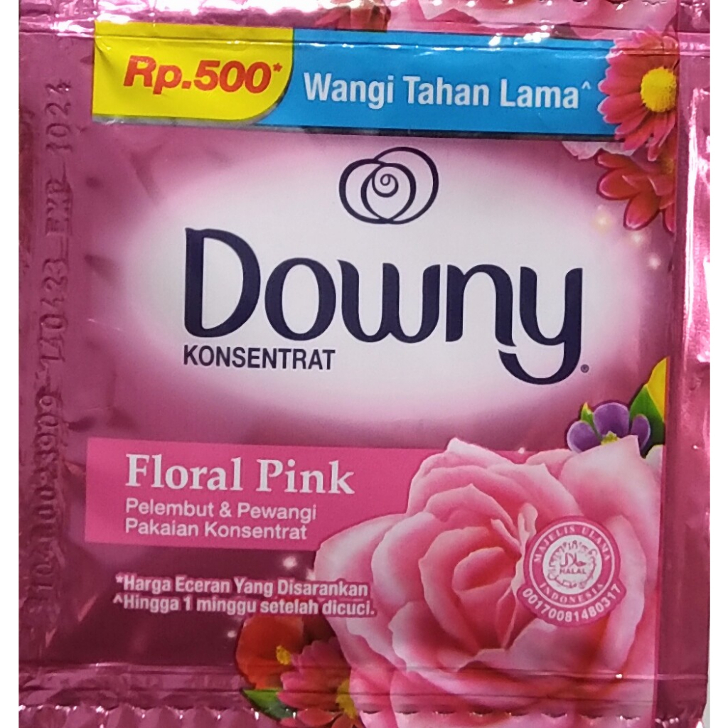 Jual DOWNY KEMASAN 500 PEWANGI DAN PELEMBUT PAKAIAN / 1 RENCENG ISI 12 ...