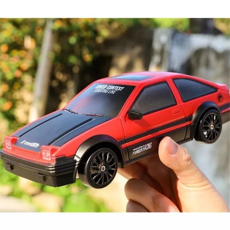 Jual Mainan mobil rc mini drift 1:24 model Toyota ae86 merah keren ...