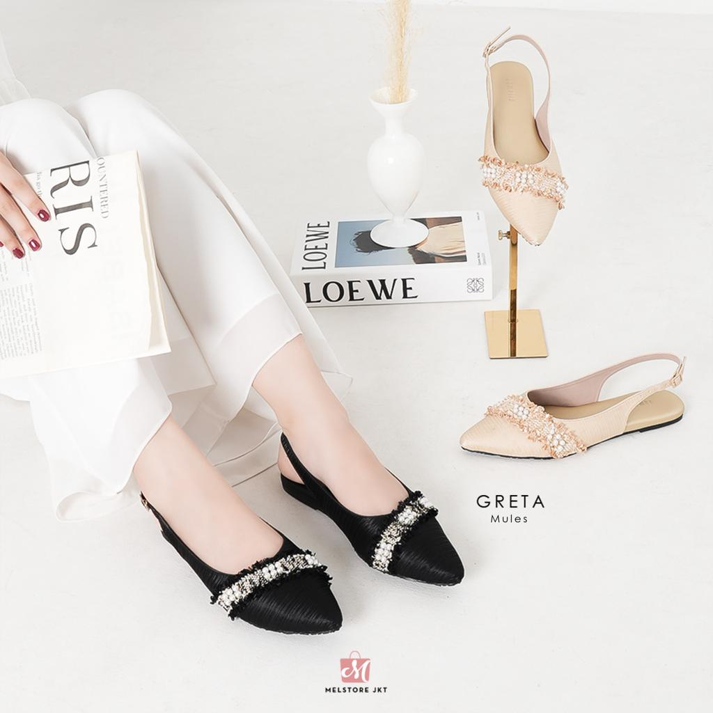 Jual Damelia Melstore JKT Greta Mules Wanita | Shopee Indonesia