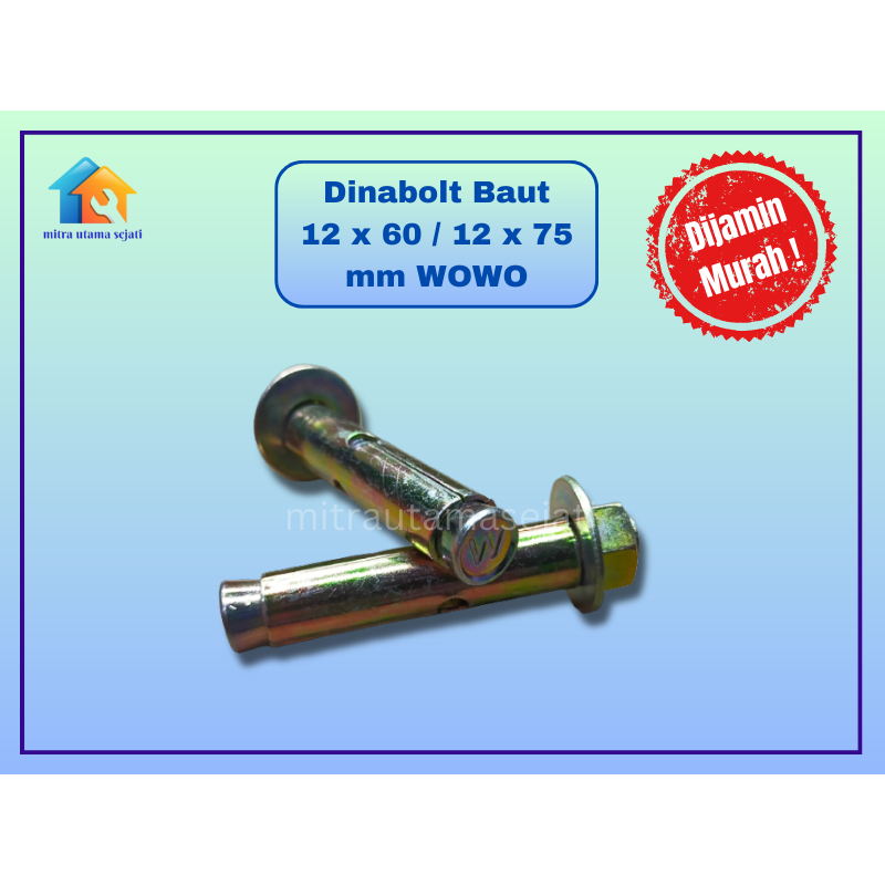 Jual Dinabolt 12 x 75 mm Dynabolt 12 x 60 mm Baut Tanam Tembok Beton ...