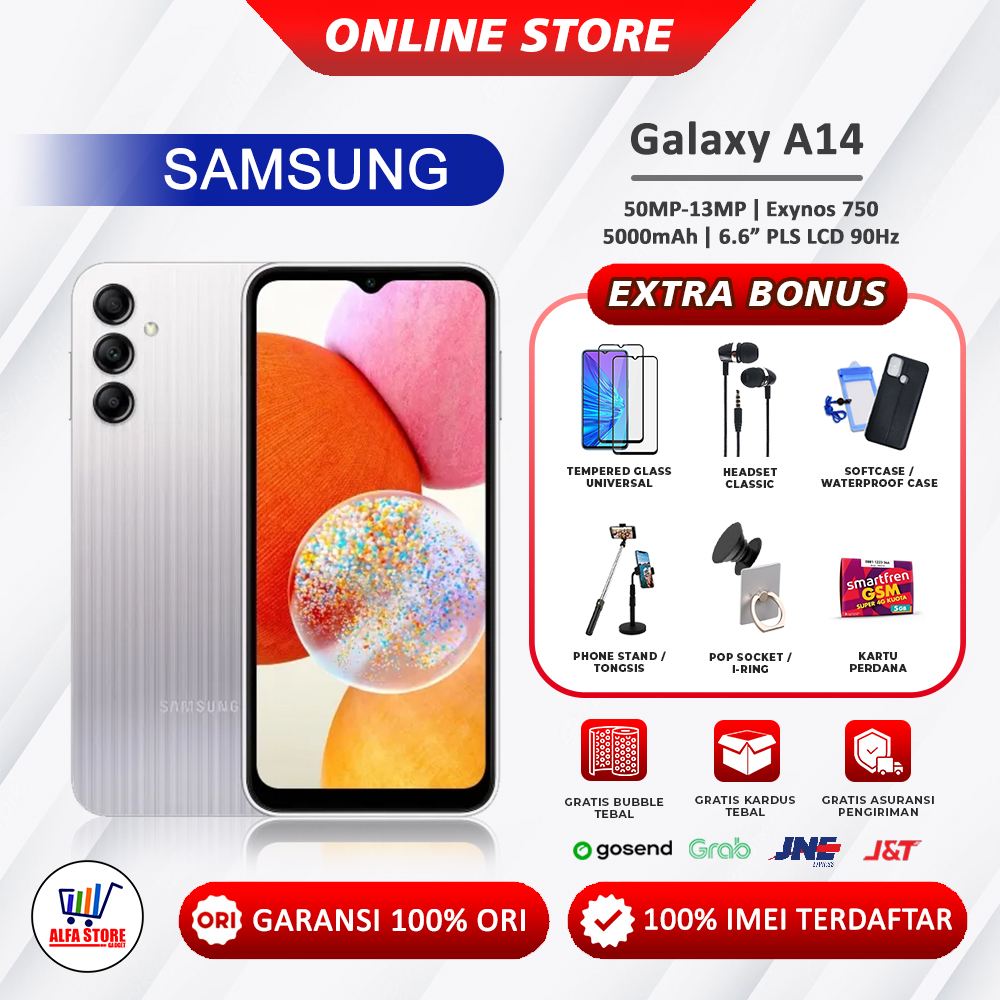 Jual Samsung Galaxy A14 4G NFC RAM 6/128GB - 4/128GB Garansi Resmi ...