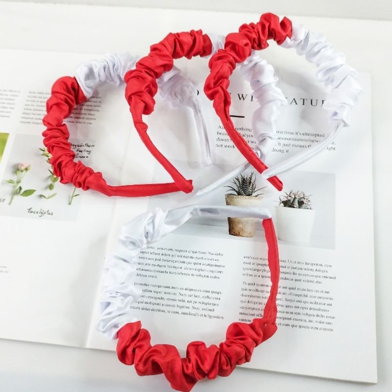 Jual Bando Scrunchie Merah putih Isi1pcs Bando Edisi Hari Kemerdekaan ...