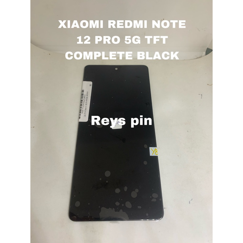 Jual LCD TOUCHSCREEN REDMI NOTE 12 PRO 5G TFT COMPLETE BLACK | Shopee ...