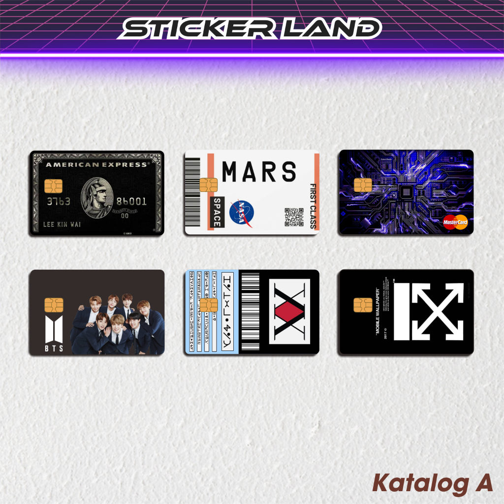 Jual Stiker ATM - Stiker Kartu ATM Vinyl Emoney Flazz Katalog A Sticker ...