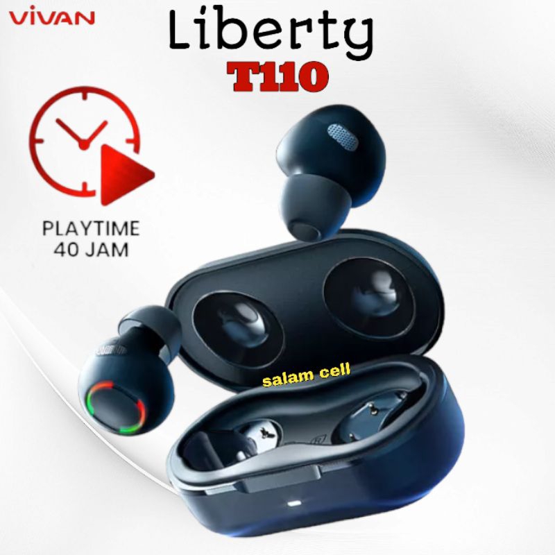 Jual Headset Bluetooth VIVAN LIBERTY T110 Bluetooth 5.2 Waterproof IPX4 ...