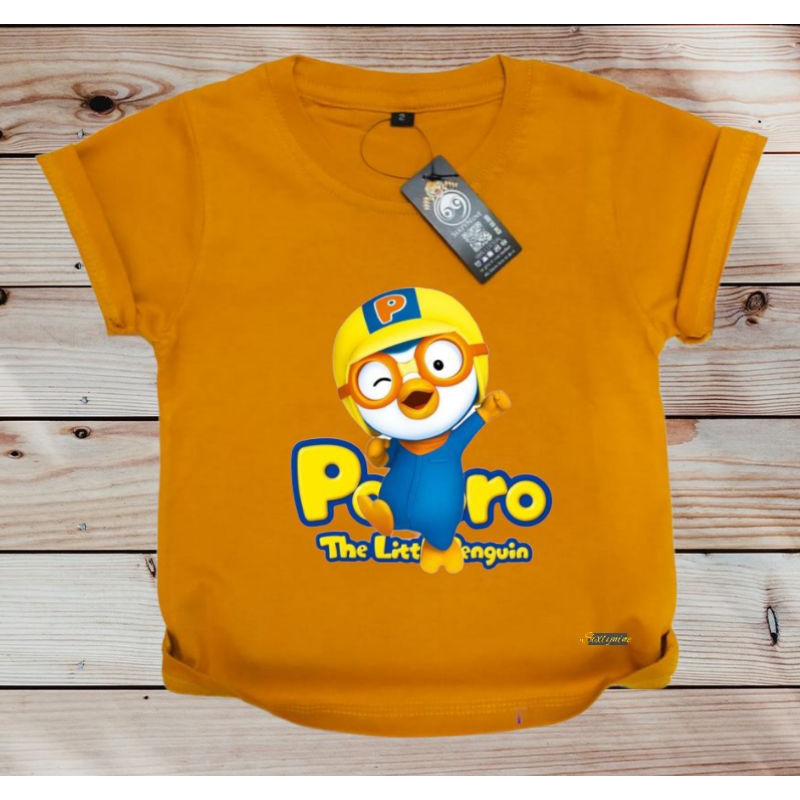 Jual Kaos Anak Baju Anak PORORO Pinguin Kutub Katun Combed 30s 1-10 ...