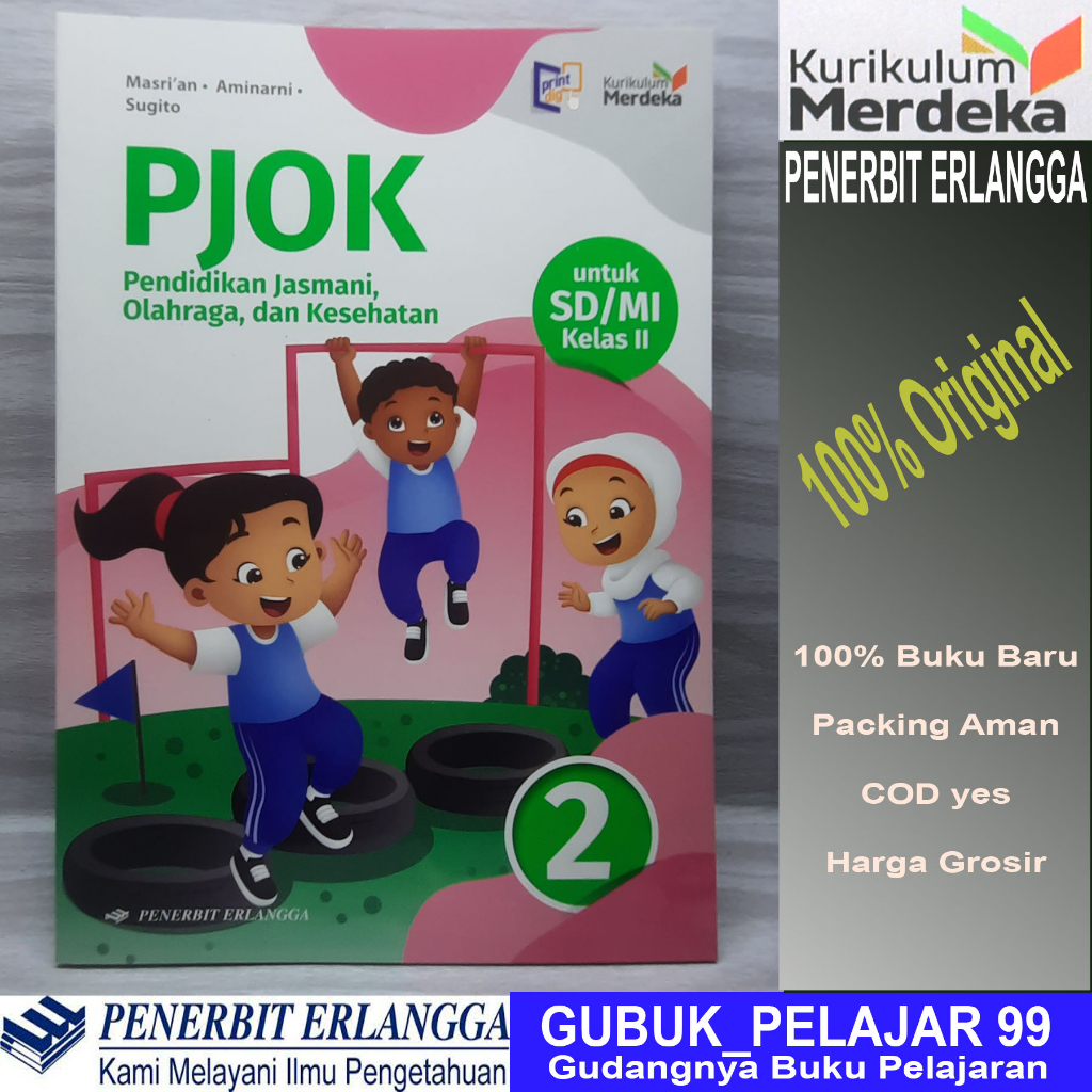 Jual Pendidikan Jasmani, Olahraga, dan Kesehatan (PJOK 2) Untuk Kelas 2 ...