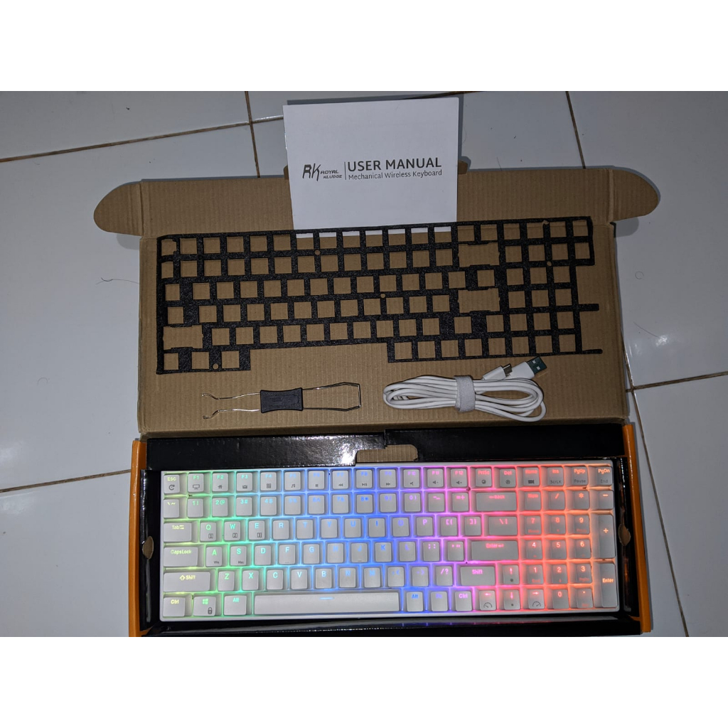 Jual Mechanical Keyboard Royal Kludge RK100 RGB Brown Switch Semi ...