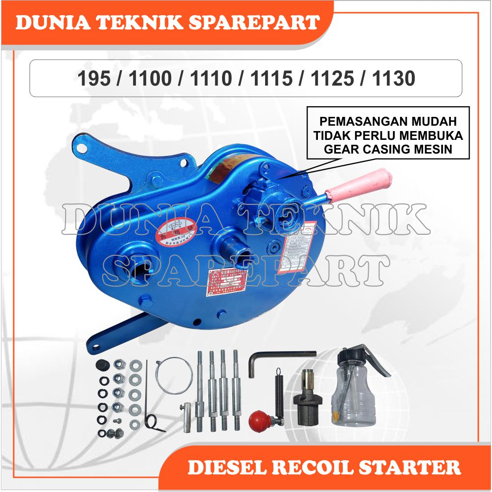 Jual DIESEL RECOIL STARTER / RECOIL STARTER MESIN DIESEL SEMI OTOMATIS ...