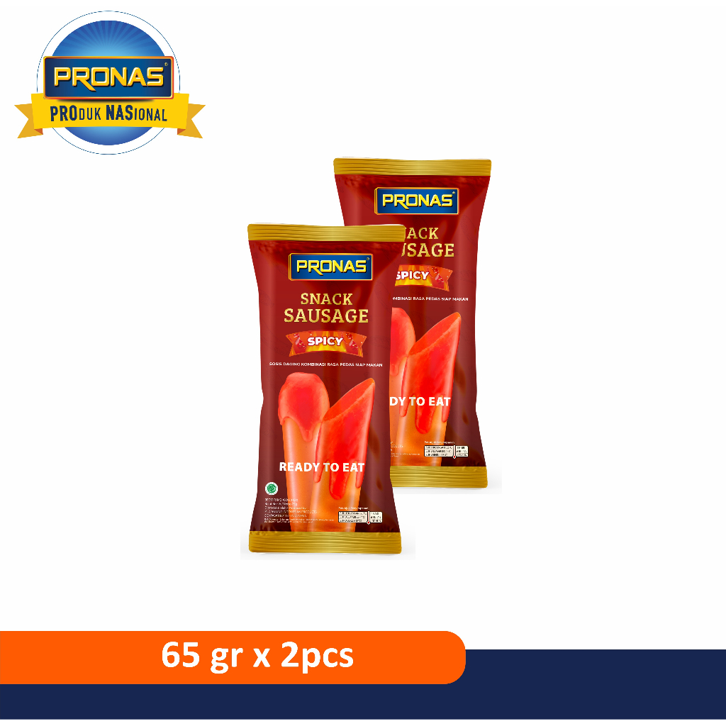 Jual PRONAS Sosis Snack Kombinasi (Spicy) 65 gr Bundling 2pcs | Shopee ...