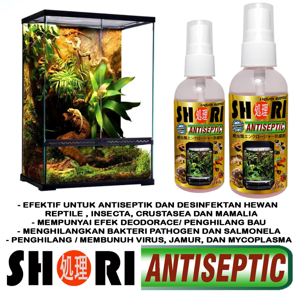 Jual ANTISEPTIC DISENFEKTAN PENGHILANG BAU KANDANG REPTILE TORTO ANTI ...