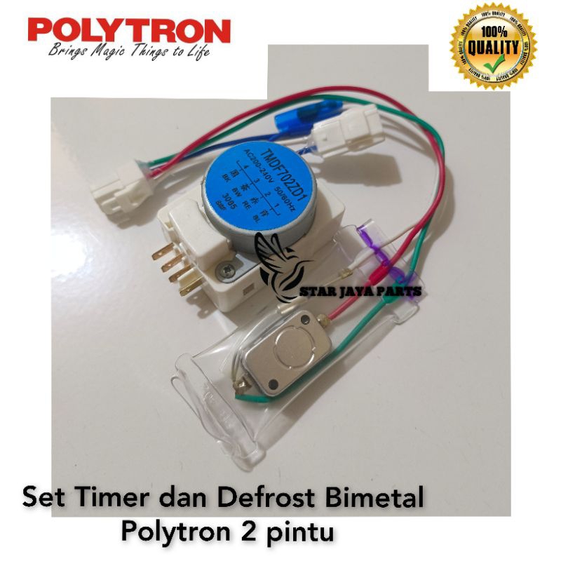 Jual Timer dan Defrost Bimetal Kulkas Polytron 2 Pintu Quality | Shopee ...