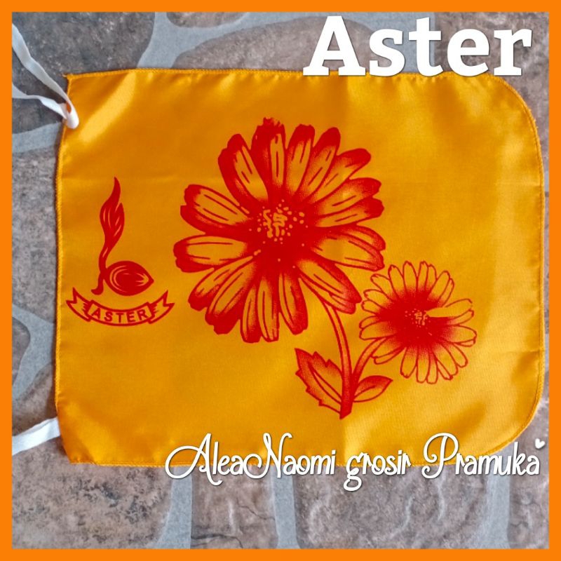 Jual Bendera regu pramuka putri bunga aster Bendera regu bunga aster ...