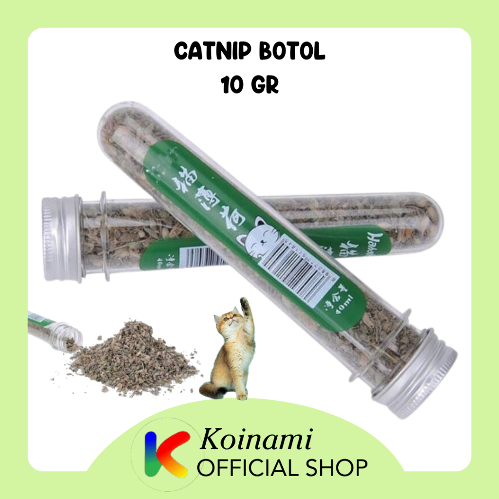 Jual CATNIP BOTOL ISI 10 gram / for cat / mainan kucing / aroma hewan ...