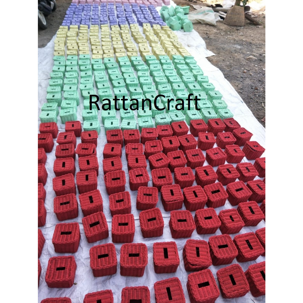 Jual Tempat Tisu Rotan/Kotak Tisu ukuran kecil/Keranjang Rotan/rotan ...