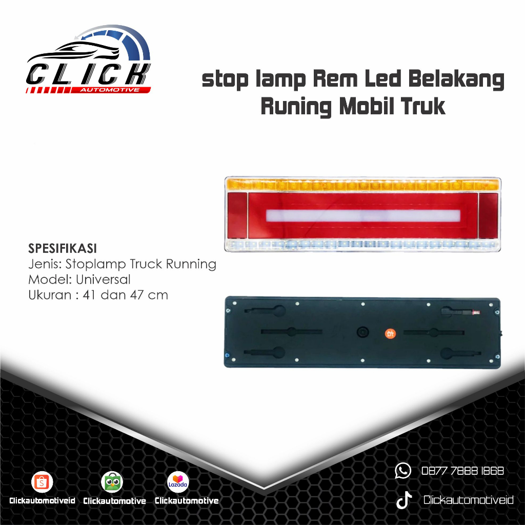 Jual Lampu Variasi Stop Lamp Stoplamp Rem Led Belakang Sen Running ...