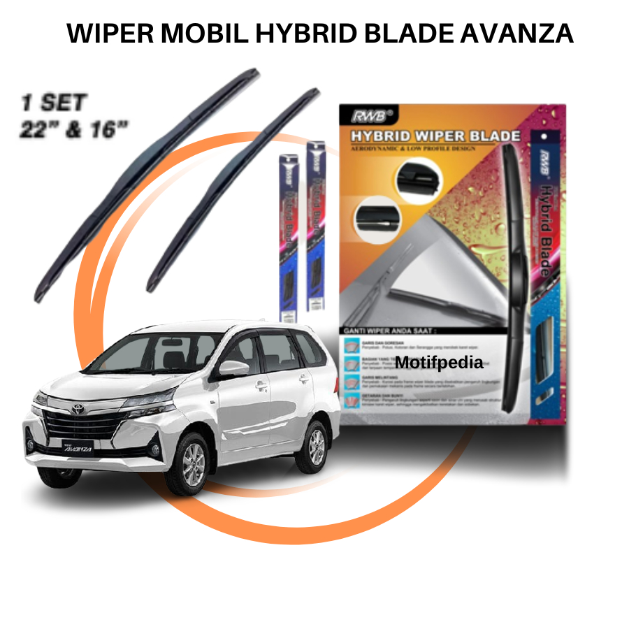 Jual Wiper Mobil AVANZA Karet Wiper Frameless Hybrid Blade Set RWB - Brio-New | Shopee Indonesia