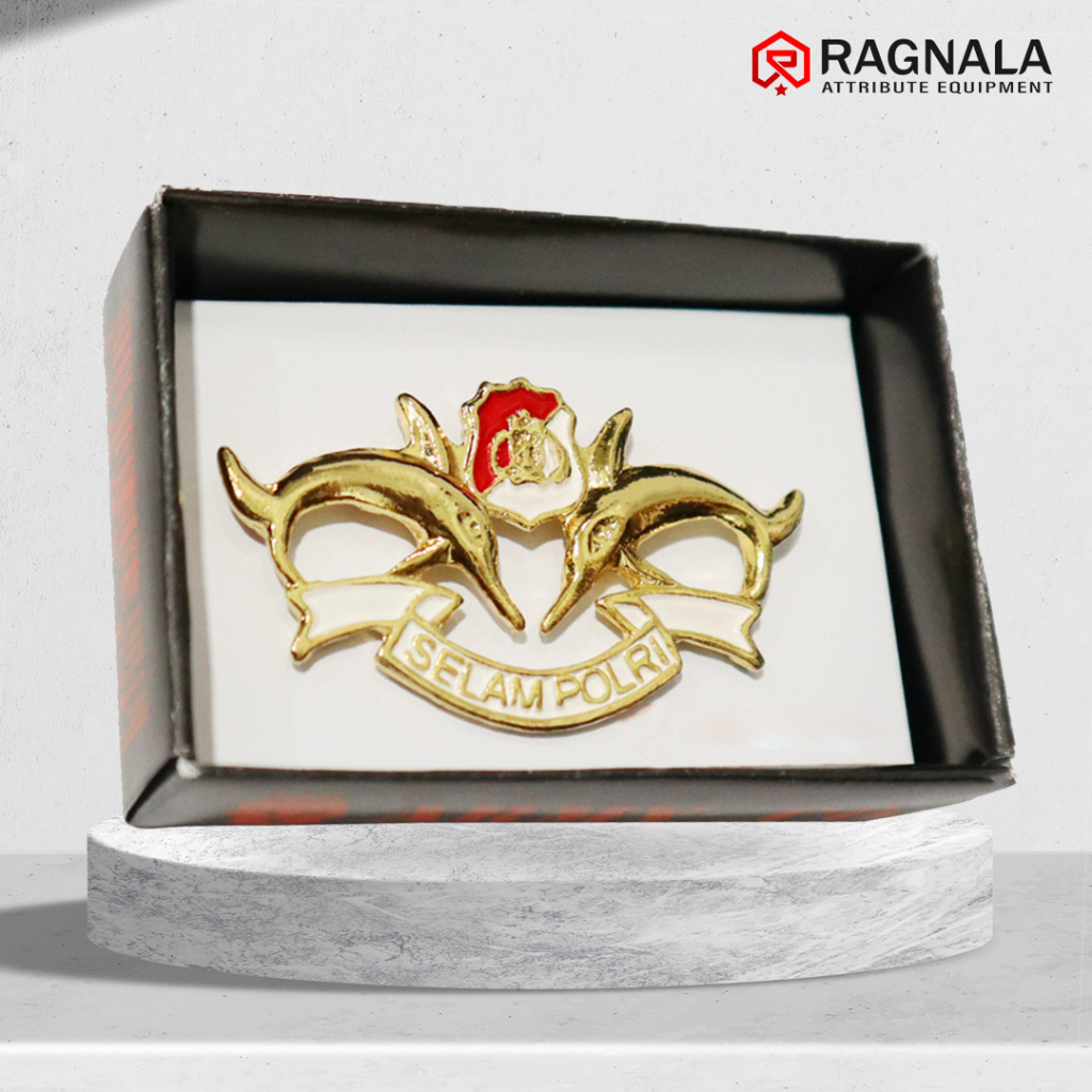 Jual Pin Emblem Selam Polri / Brevet Selam Gold Premium | Shopee Indonesia