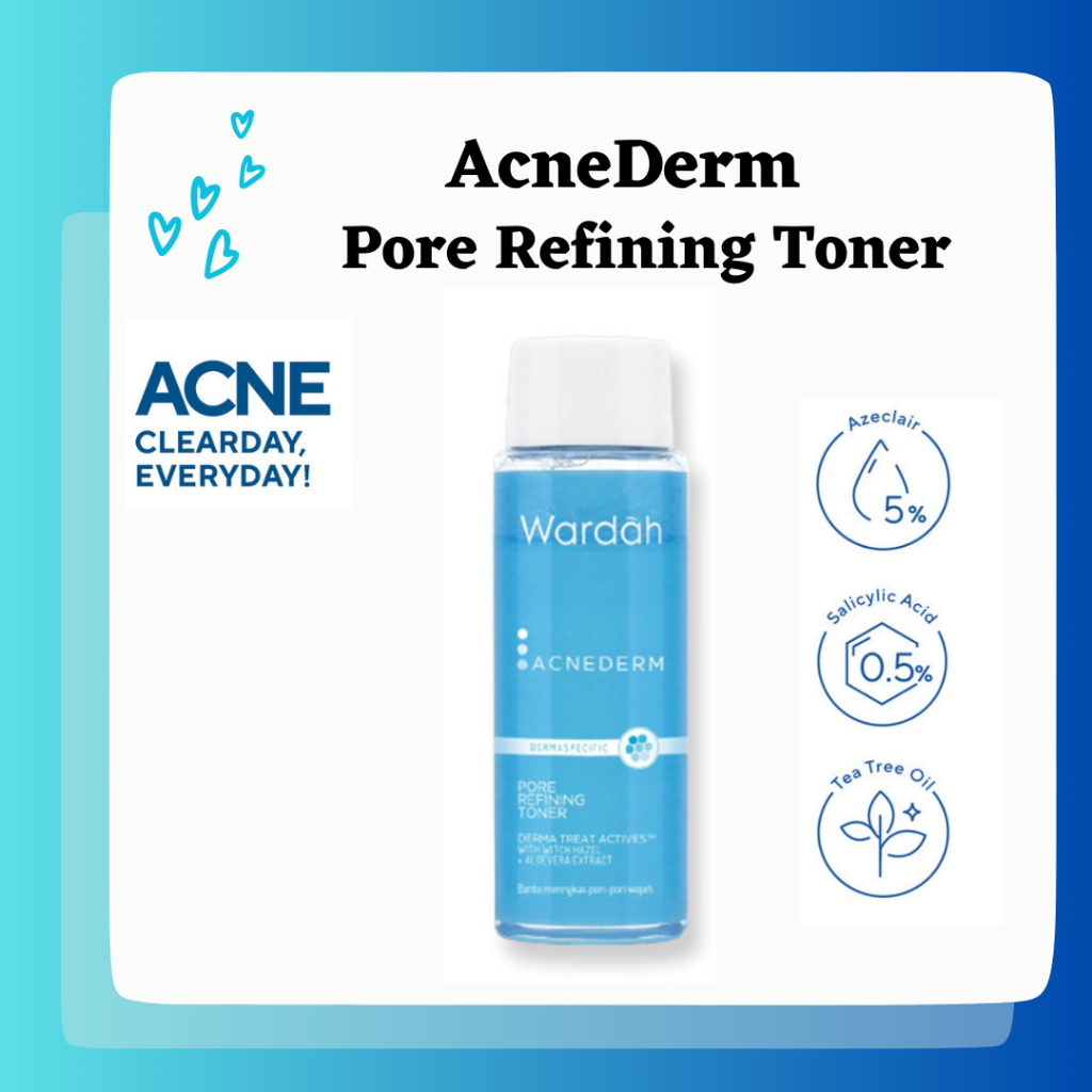 Jual Wardah Acnederm Pore Refining Toner 100ml | Shopee Indonesia