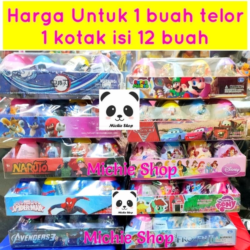 Jual Figure Egg Surprise (figure + sticker) Telor Besar | Shopee Indonesia