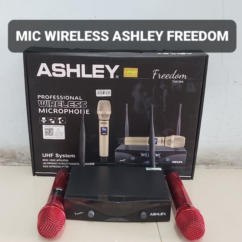 Jual ASHLEY Mic Wireless Freedom Series 2 Microphone Digital | Shopee ...