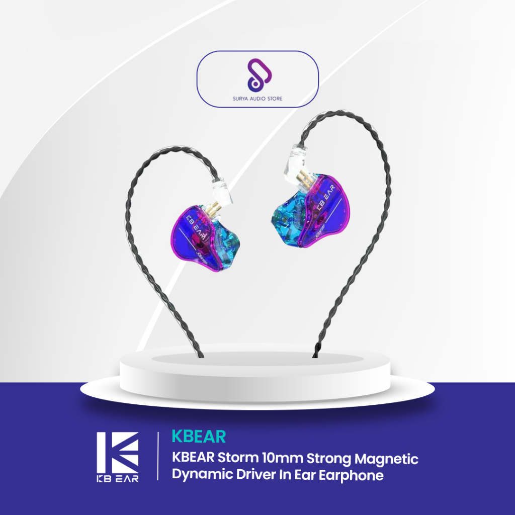 Jual KBEAR Storm 10mm Strong Magnetic Dynamic Driver In Ear Earphone | Shopee Indonesia