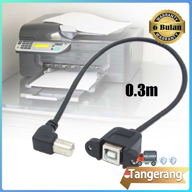 Jual Kabel USB Connector 2.0 Type B Male to Female Adapter Cable Panel ...