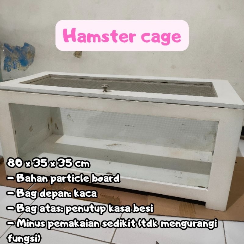 Jual preloved kandang hamster 3 (etalase kandang) | Shopee Indonesia