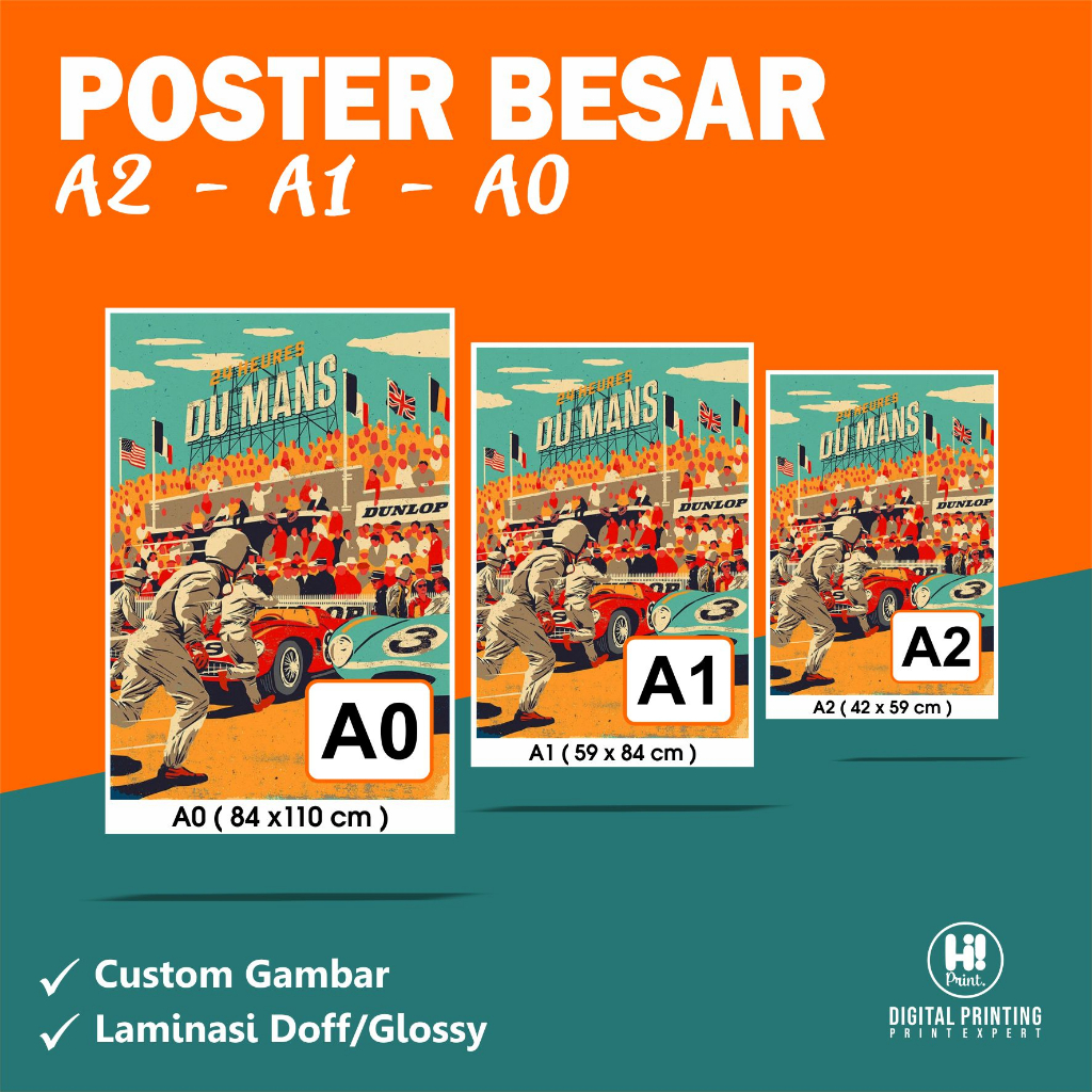 Jual Cetak Poster Besar A2 A1 A0 Custom Gambar | Shopee Indonesia