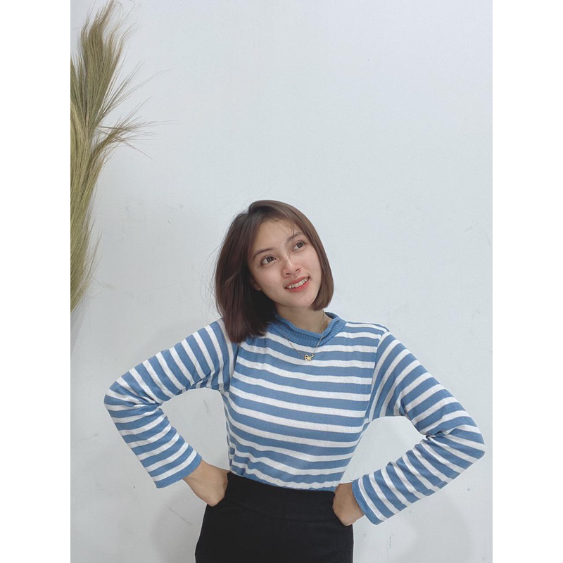 Jual YESSI - Inner Rajut Turtleneck Lengan Panjang Model Terbaru SALUR | Dalaman Hijab Lengan ...