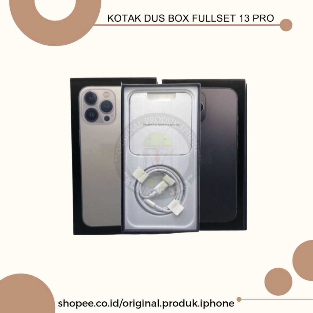Jual Dusbook Box Dus Ip 13 Pro Fullset Acc Grade AA | Shopee Indonesia
