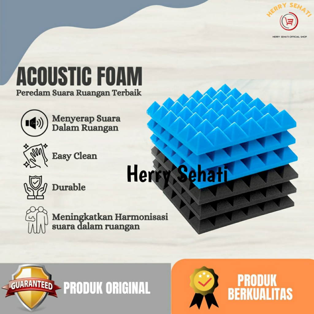 Jual Busa Peredam Suara Model Pyramid - Accoustic Foam Pyramid 50x50cm ...