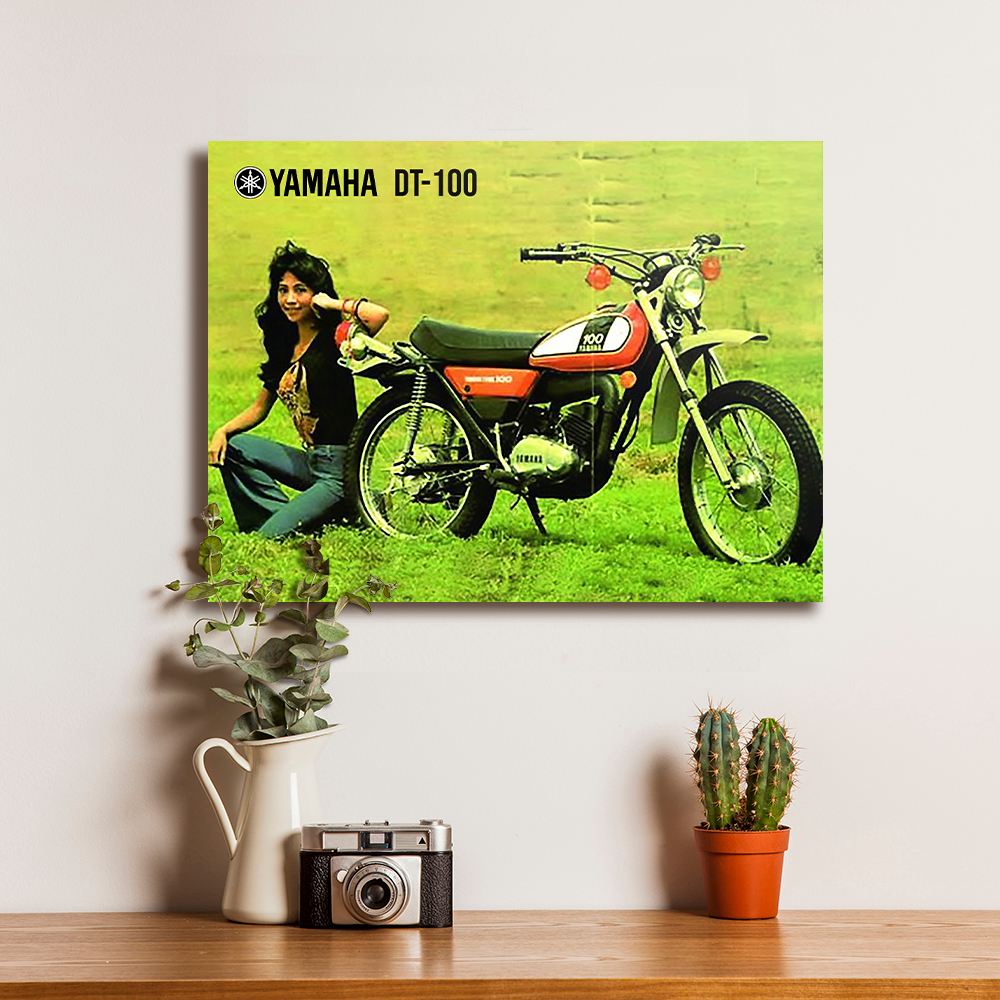 Jual Poster Iklan Jadul Jaman Dulu Lucu Motor Yamaha DT-100 14 ...