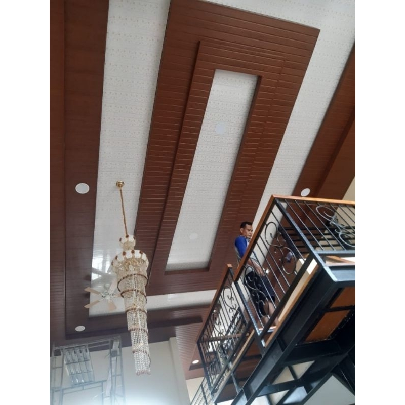 Jual Plafon PVC Putih Polos Motif Kayu Ceiling Merk Tiger Anti Jamur ...