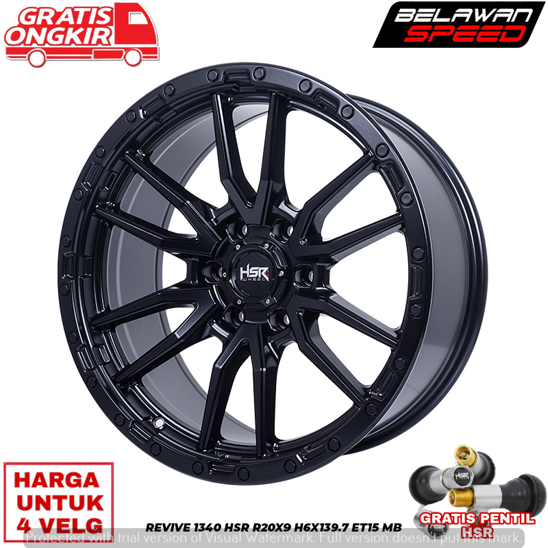 Jual PELEK MOBIL OFFROAD PELEK MODIFIKASI RING 20 HSR REVIVE PCD 6X139 ...