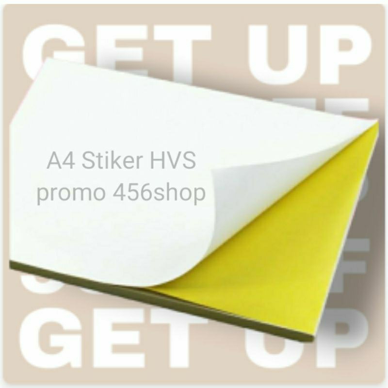 Jual Sticker HVS A4 / Kertas Stiker Inkjet Doff Matte A4 Stiker ...