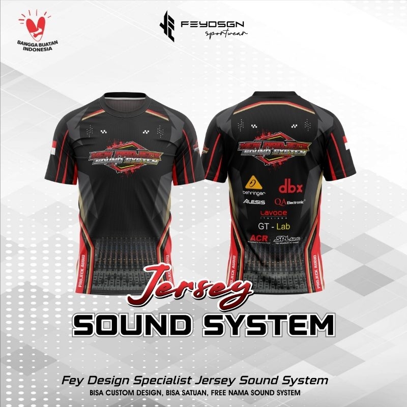Jual [ BISA SATUAN ] Jersey Sound System Custom design full printing ...