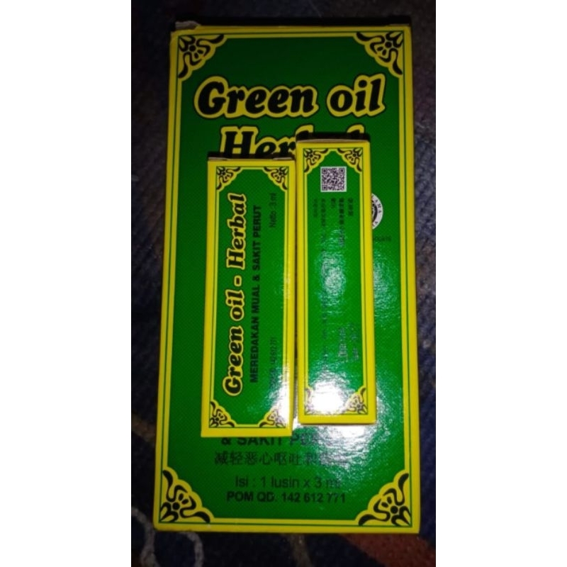 Jual Green Oil Herbal 12ML ( 3ml x 4 ) | Shopee Indonesia