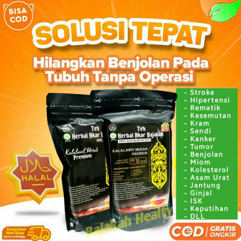 Jual Teh Herbal Bajakah Kalalawit Merah Black Premium Obat Benjolan ...